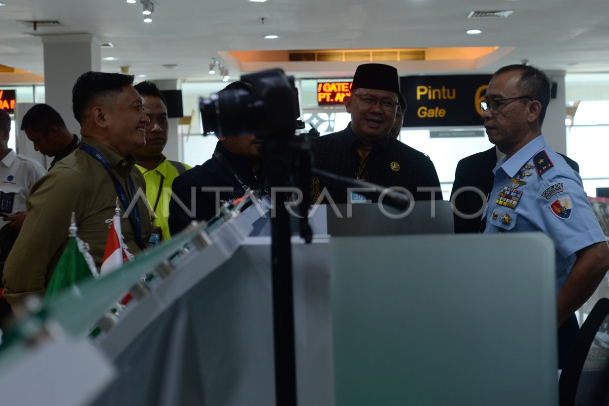 Persiapan fasilitas Makkah Route di Bandara Adi Soemarmo | ANTARA Foto