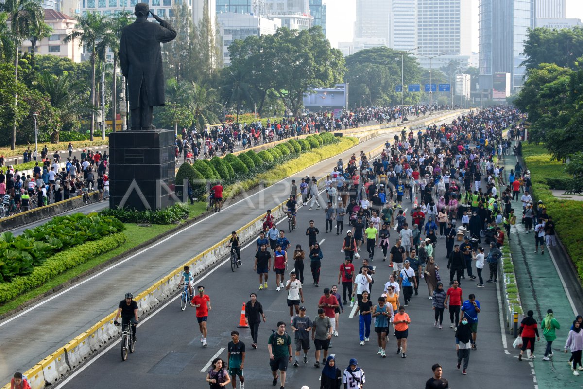 Hari Bebas Kendaraan Bermotor di Jakarta | ANTARA Foto