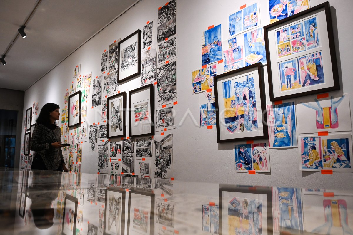 Pameran dan peluncuran buku ilustrasi Life as I Know It | ANTARA Foto