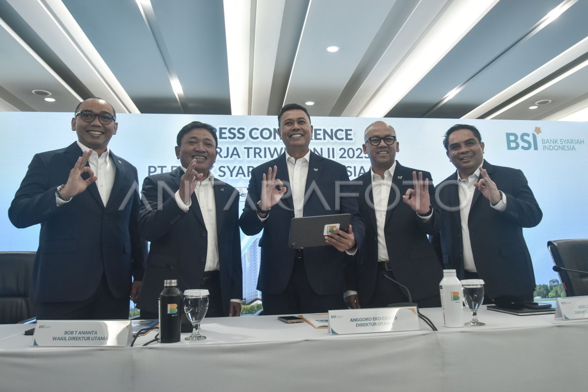 Paparan kinerja triwulan II 2025 Bank Syariah Indonesia | ANTARA Foto