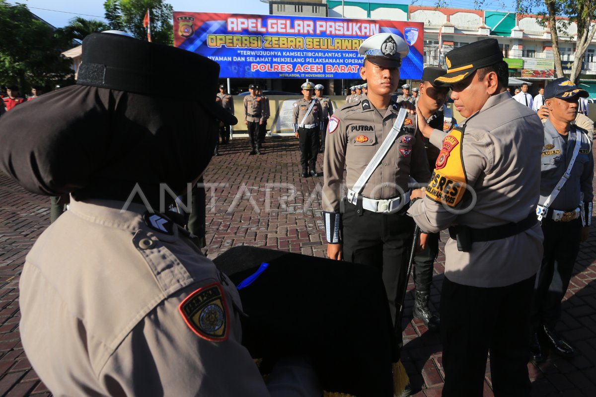 Apel gelar pasukan Operasi Zebra Seulawah 2025 | ANTARA Foto