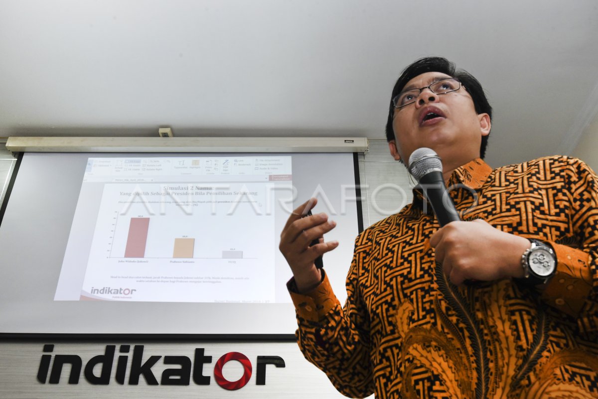 SURVEI INDIKATOR POLITIK INDONESIA | ANTARA Foto