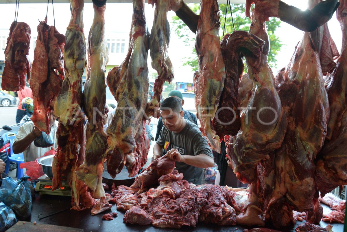 HARGA DAGING SAPI NAIK JELANG TRADISI MEUGANG RAMADHAN | ANTARA Foto