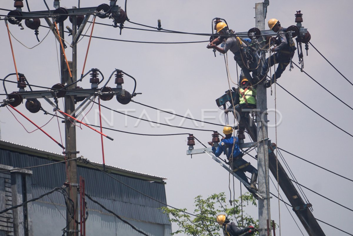 MANTENIMIENTO RED ELÉCTRICA LÍNEA PANTURA | ANTARA Foto MANTENIMIENTO RED ELÉCTRICA LÍNEA PANTURA | ANTARA Foto