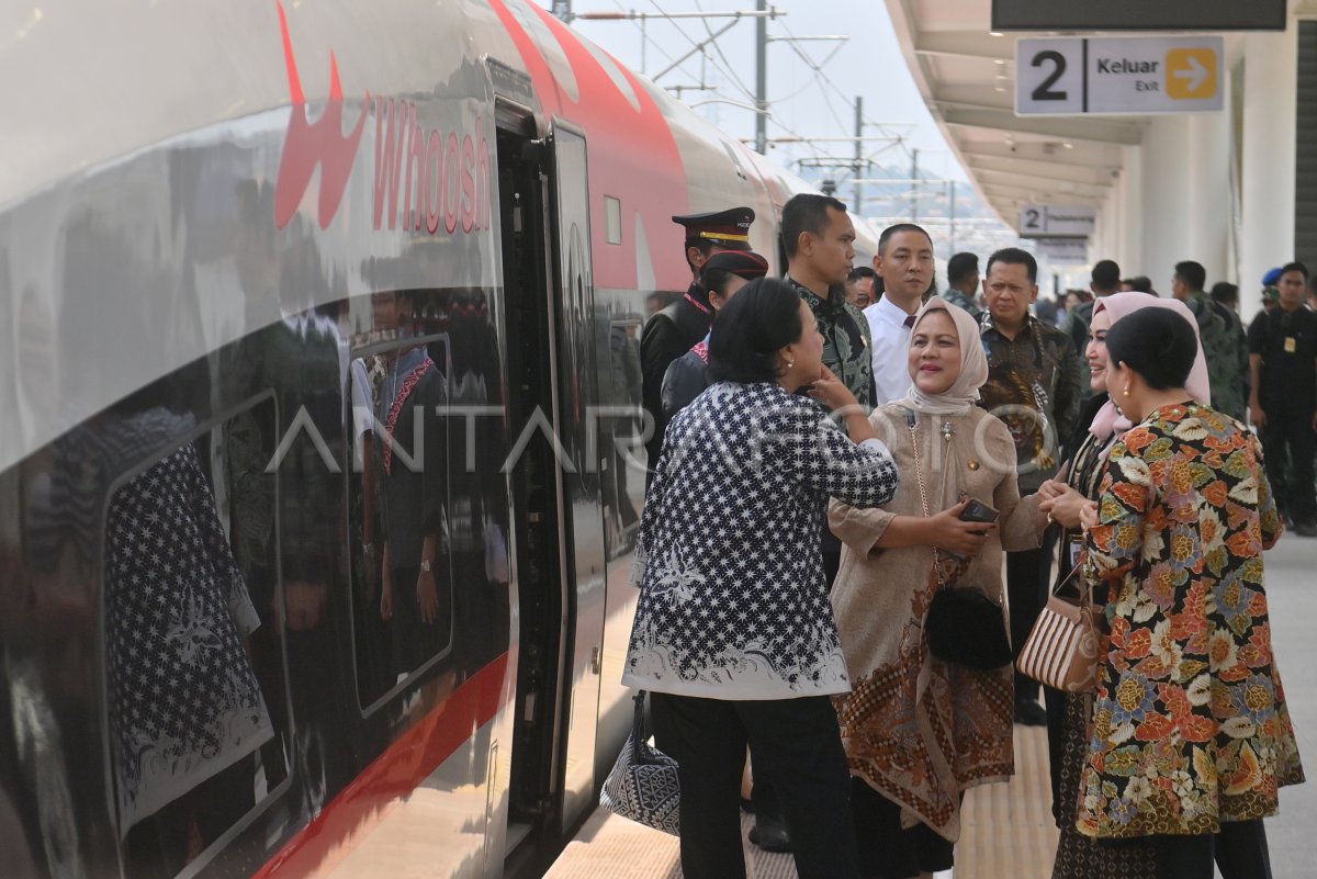 President official Jakarta-Bandung Rapid Train | ANTARA Foto