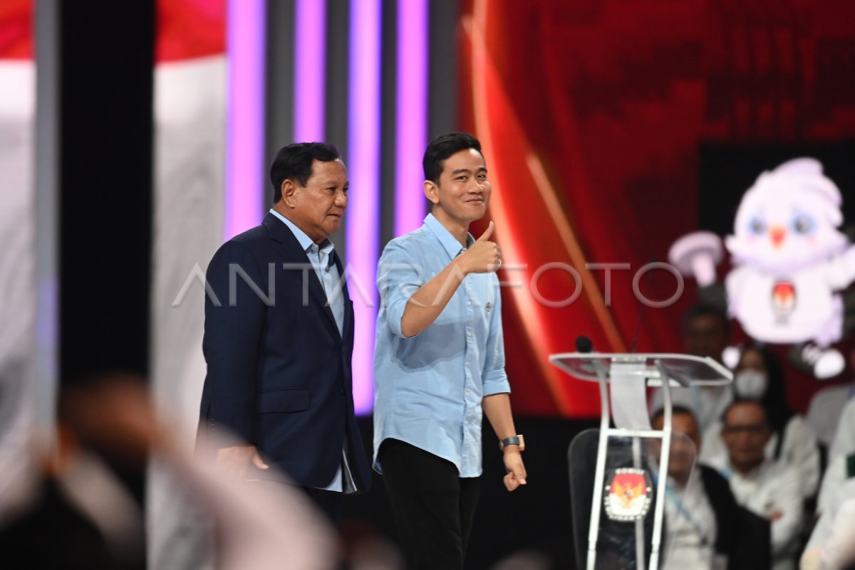 Debat keempat Pilpres 2024 | ANTARA Foto