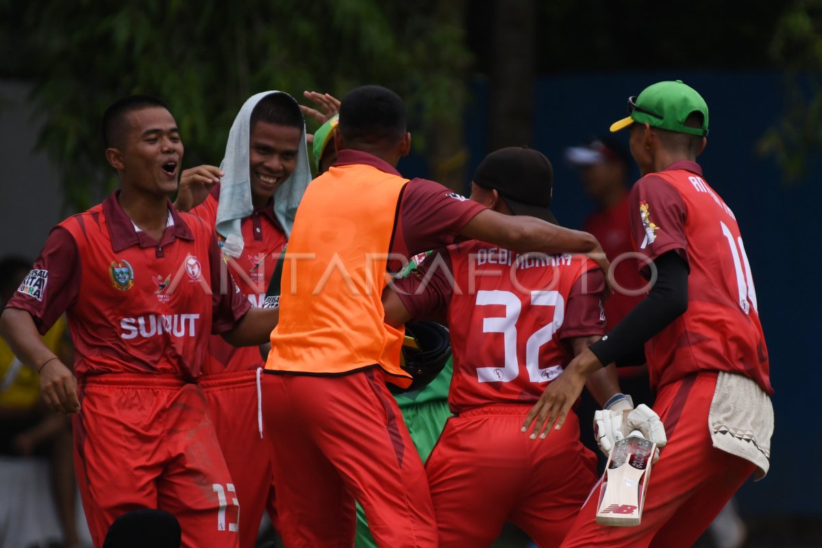 PON XXI Aceh-Sumut : Tim kriket putra Sumatera Utara raih medali emas Super Sixes PON XXI ...