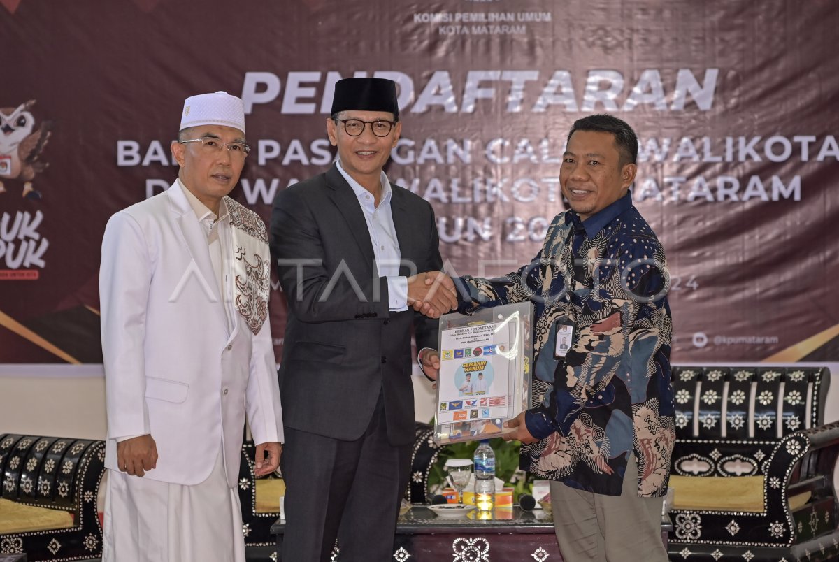 Pendaftaran bakal calon Wali Kota Mataram | ANTARA Foto