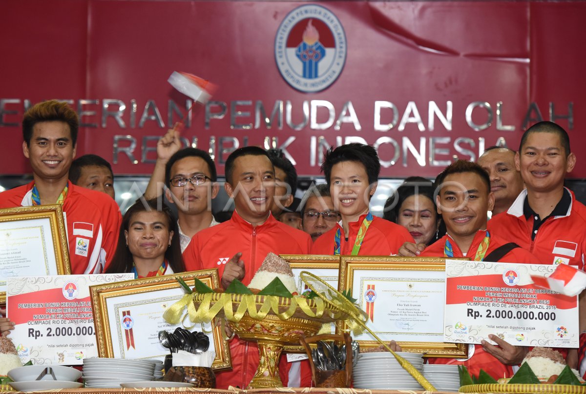 PENYAMBUTAN ATLET OLIMPIADE | ANTARA Foto