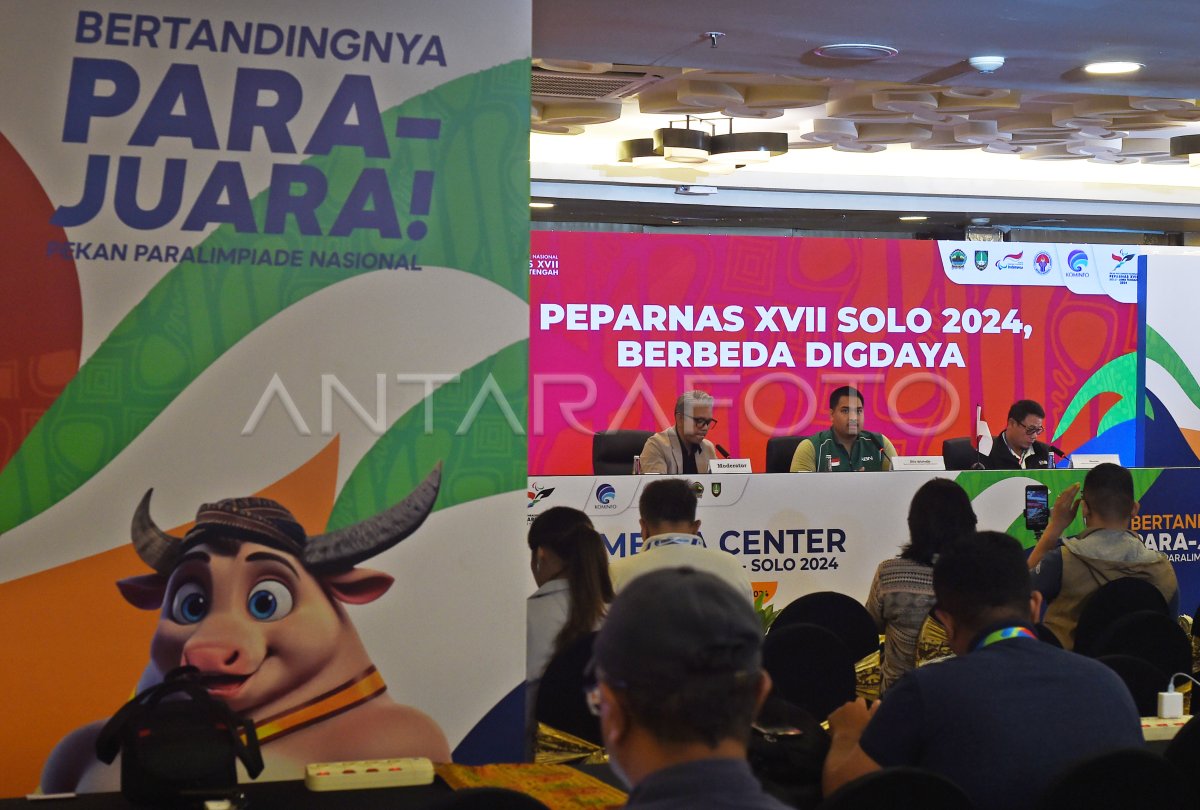 Peparnas 2024: Konferensi pers Peparnas XVII Solo 2024 | ANTARA Foto