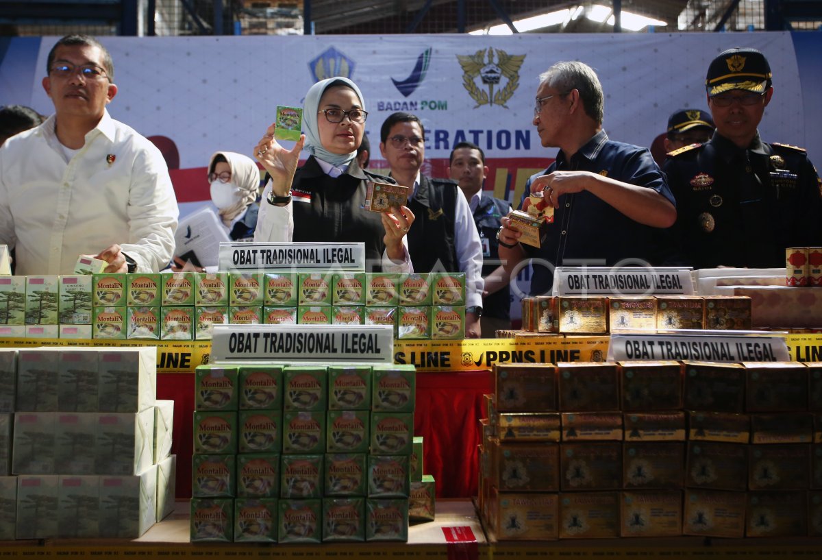 Bea Cukai dan BPOM gagalkan ekspor obat tradisional ilegal | ANTARA Foto