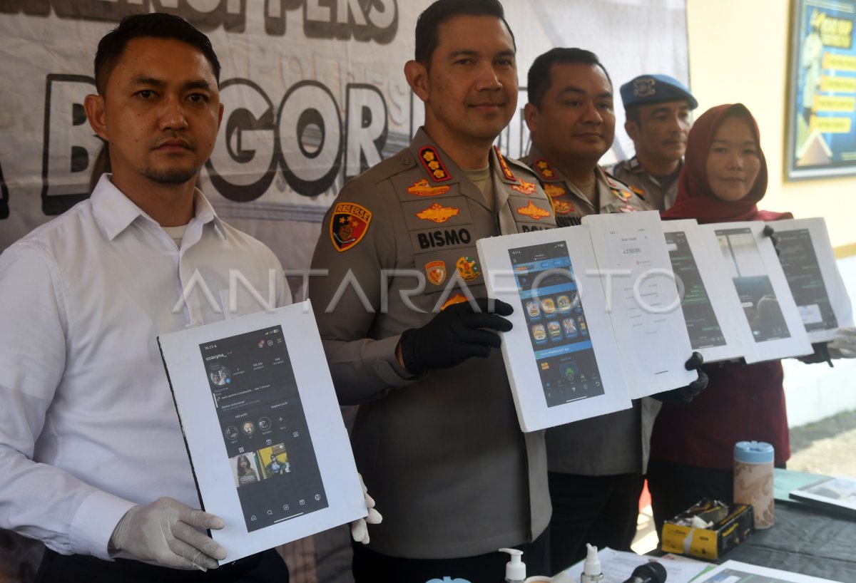 Rilis kasus selebgram Bogor promosikan judi daring | ANTARA Foto