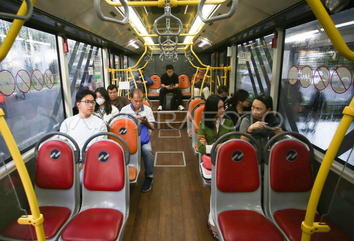 Peluncuran rute baru TransJakarta | ANTARA Foto