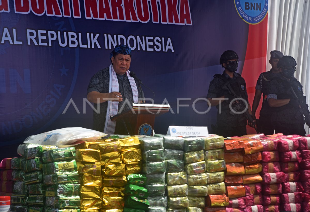 BNN MUSNAHKAN 400 KG SABU | ANTARA Foto