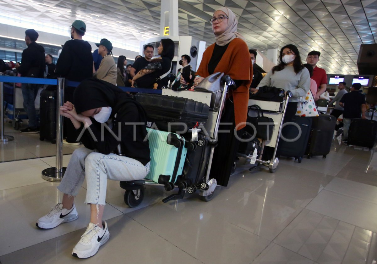 Puncak arus mudik di bandara Soetta | ANTARA Foto