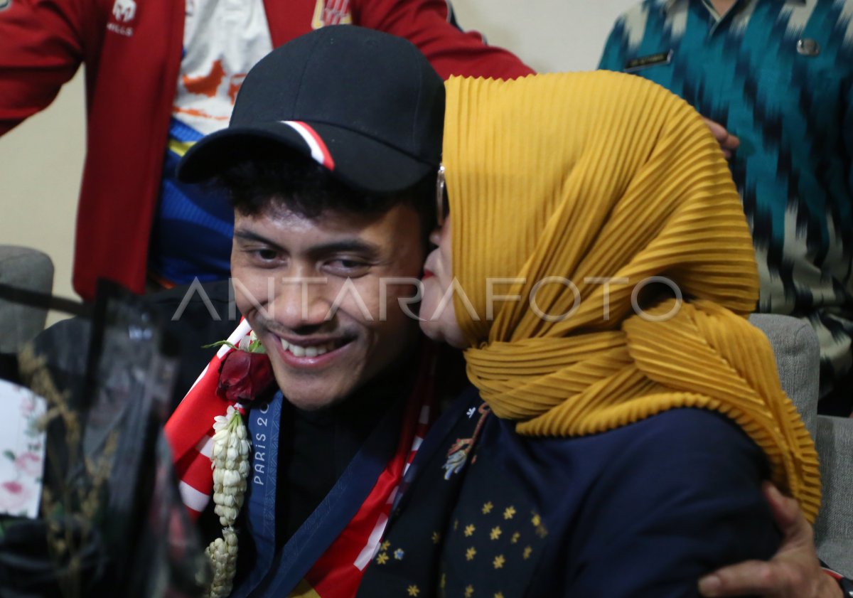 Penyambutan atlet peraih medali emas Olimpiade | ANTARA Foto