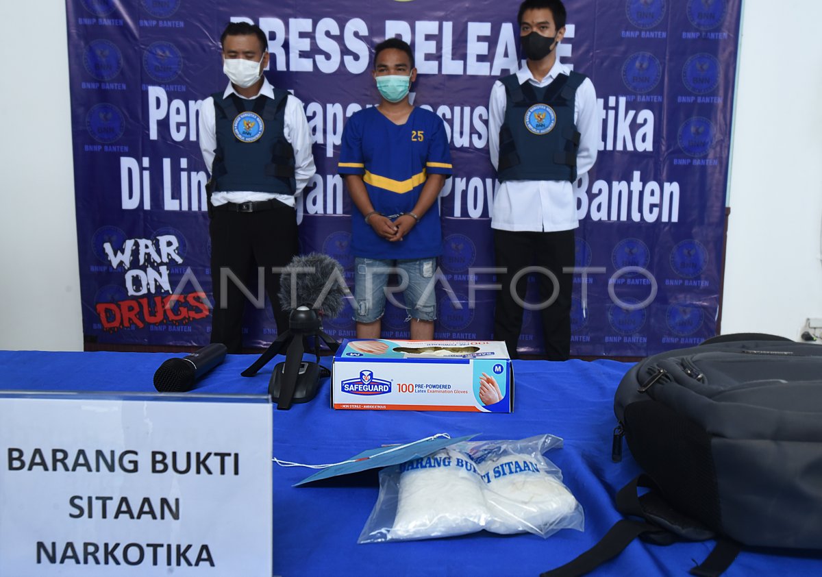 BNN BANTEN GAGALKAN PENYELUNDUPAN SABU DARI MEDAN | ANTARA Foto