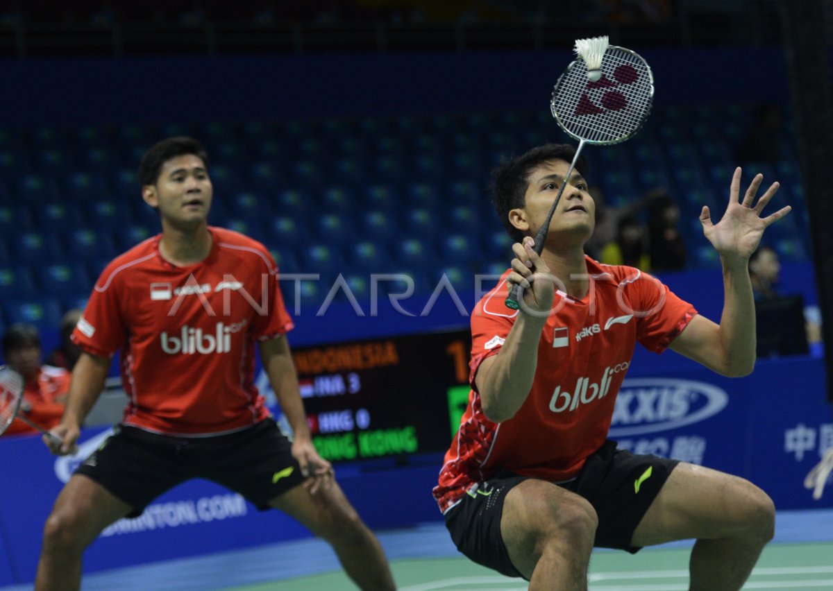 PIALA THOMAS: INDONESIA VS HONGKONG | ANTARA Foto