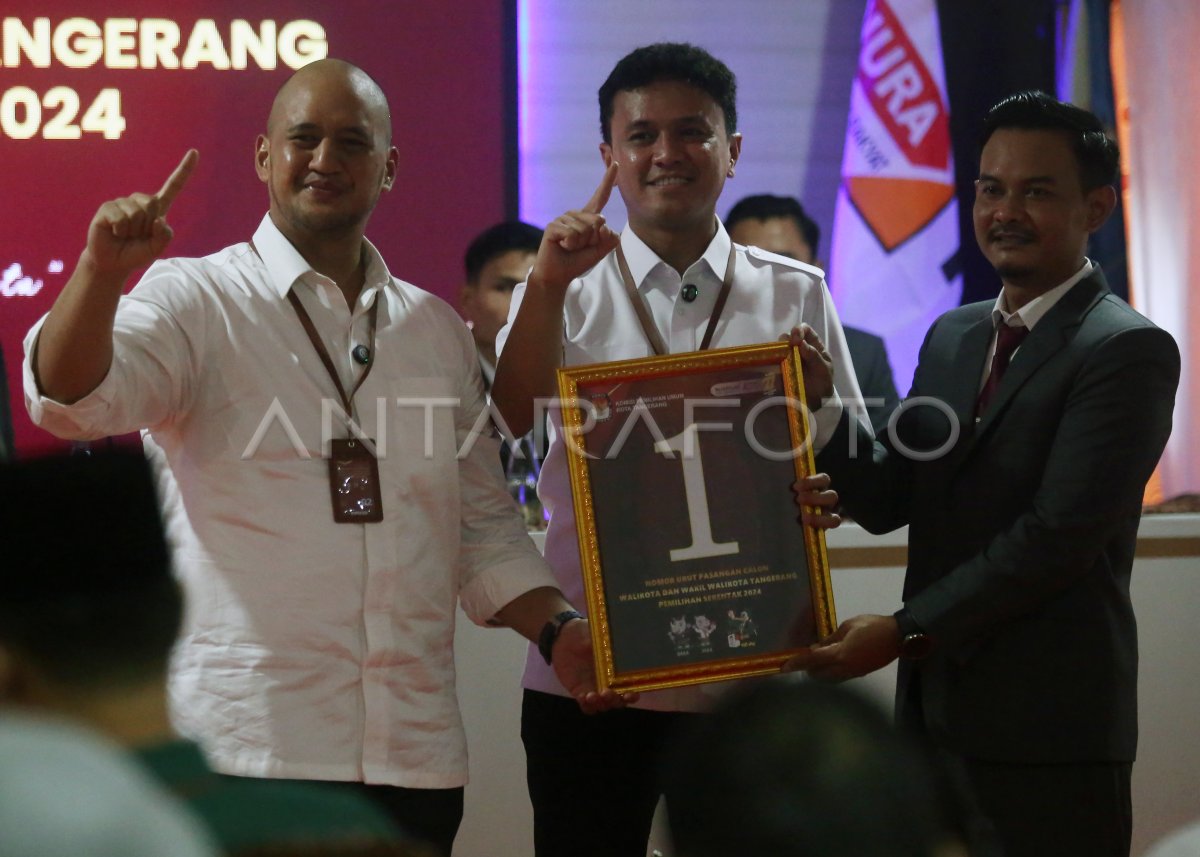 Pengundian nomor urut Pilkada Kota Tangerang | ANTARA Foto