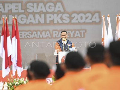 APEL SIAGA PEMENANGAN PKS | ANTARA Foto