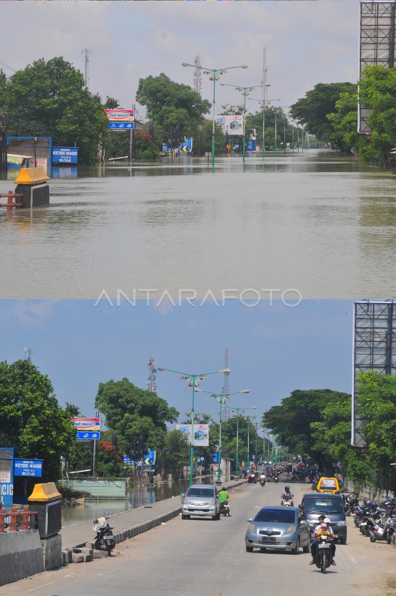 Banjir jalan pantura Demak mulai surut | ANTARA Foto