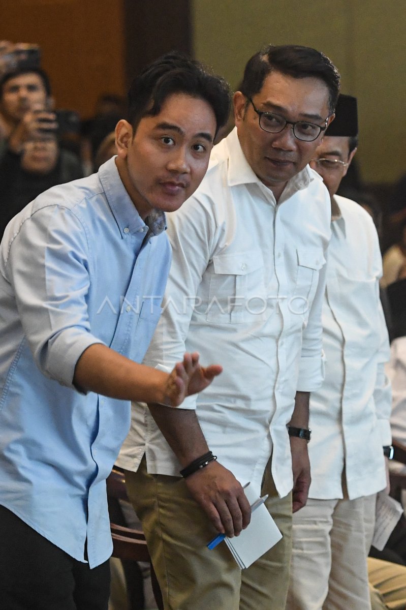 Deklarasi Ridwan Kamil-Suswono untuk Pilkada DKI Jakarta | ANTARA Foto