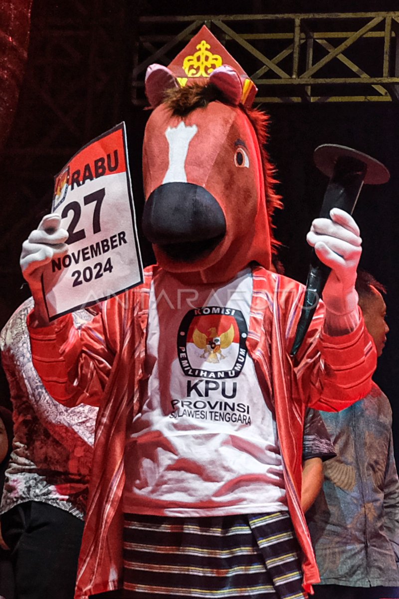 Peluncuran maskot Pilkada Sulawesi Tenggara | ANTARA Foto