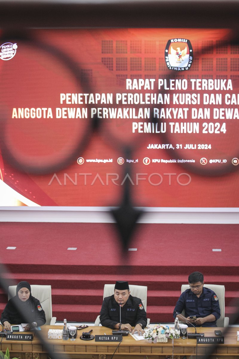 KPU tunda penetapan perolehan kursi dan anggota DPR-DPD Pemilu 2024 | ANTARA Foto