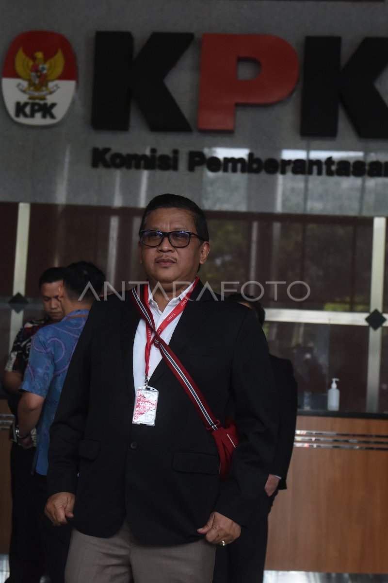Hasto Kristiyanto penuhi panggilan KPK | ANTARA Foto