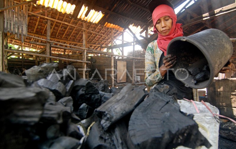 PRODUKSI ARANG JELANG IDUL ADHA | ANTARA Foto PRODUKSI ARANG JELANG IDUL ADHA | ANTARA Foto