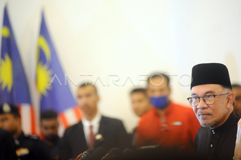 ANWAR IBRAHIM PERDANA MENTERI MALAYSIA KE-10 | ANTARA Foto