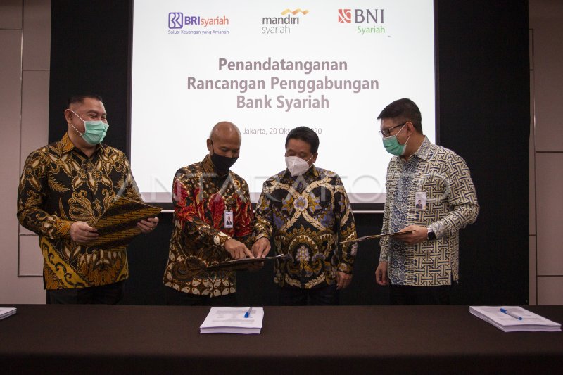 RANCANGAN PENGGABUNGAN BANK SYARIAH MILIK NEGARA | ANTARA Foto