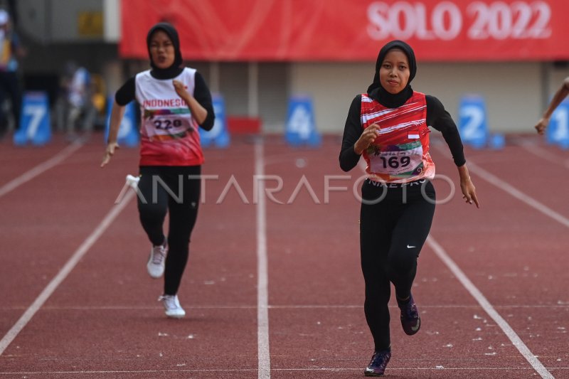 MEDALI EMAS LARI 100 METER PUTRI APG 2022 | ANTARA Foto