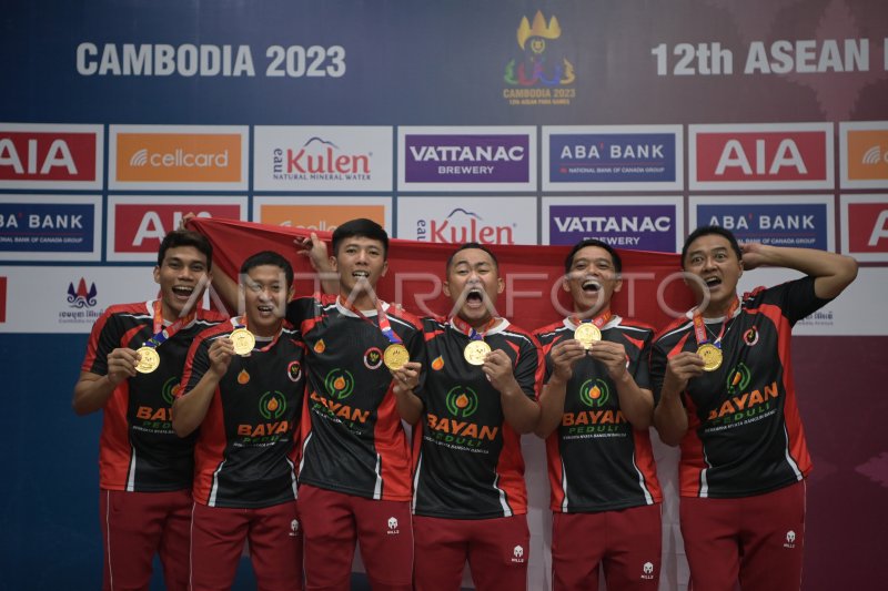 Emas pertama Indonesia di APG 2023 | ANTARA Foto