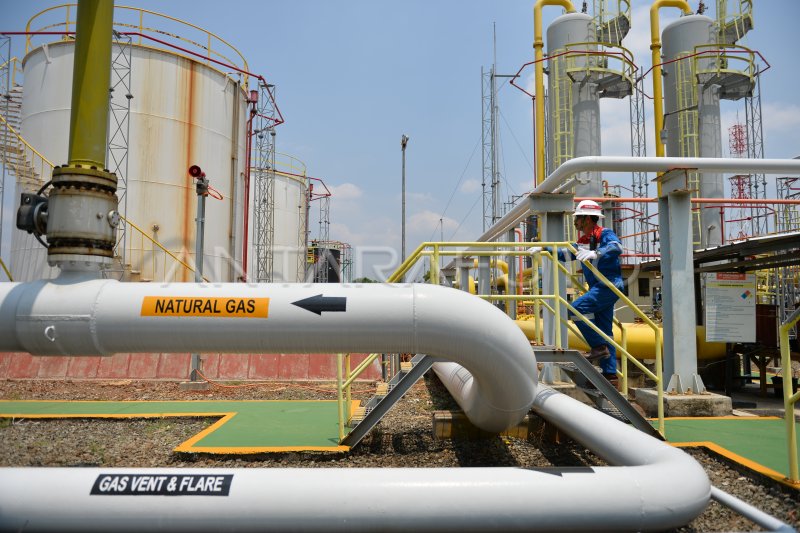Stasiun pengumpul gas penyangga kebutuhan gas industri di Jawa Barat | ANTARA Foto