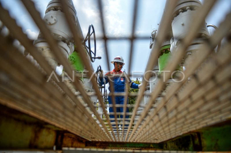 Stasiun pengumpul gas penyangga kebutuhan gas industri di Jawa Barat | ANTARA Foto