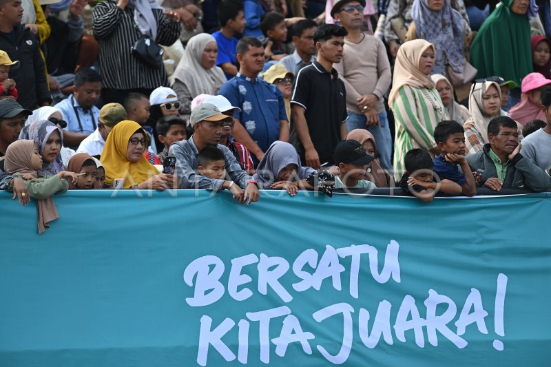 Membawa tradisi "pacu kude" Tanah Gayo di PON XXI Aceh-Sumut 2024 | ANTARA Foto