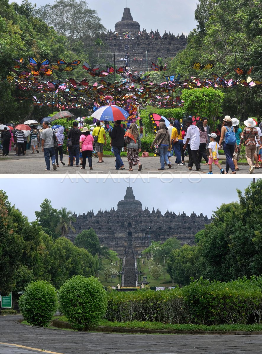 WISATA BOROBUDUR MASIH TUTUP UNTUK UMUM | ANTARA Foto