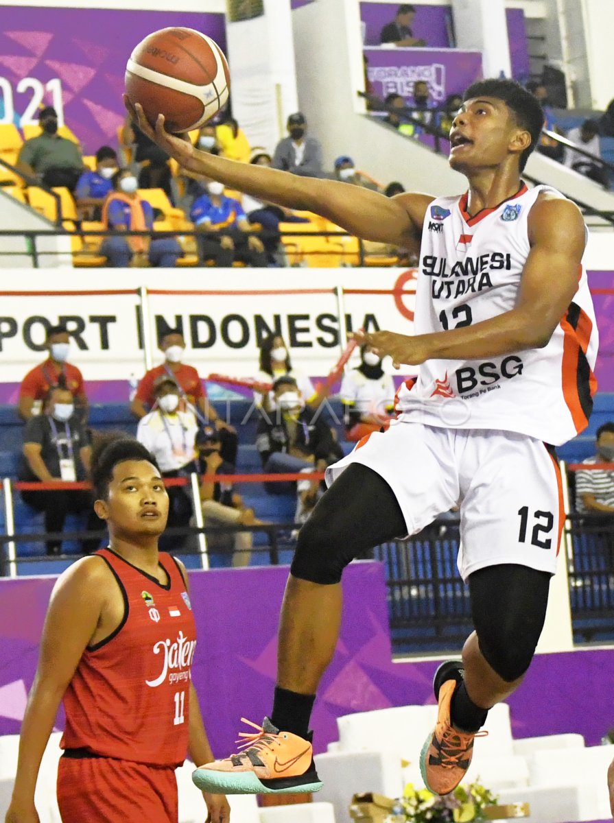 SEMIFINAL BASKET PUTRA PON PAPUA | ANTARA Foto